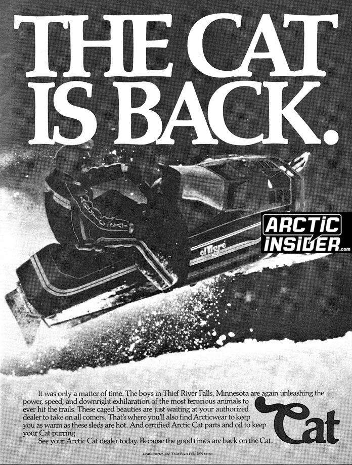 1984 ARCTIC CAT ELTIGRE CAT IS BACK AD - ArcticInsider