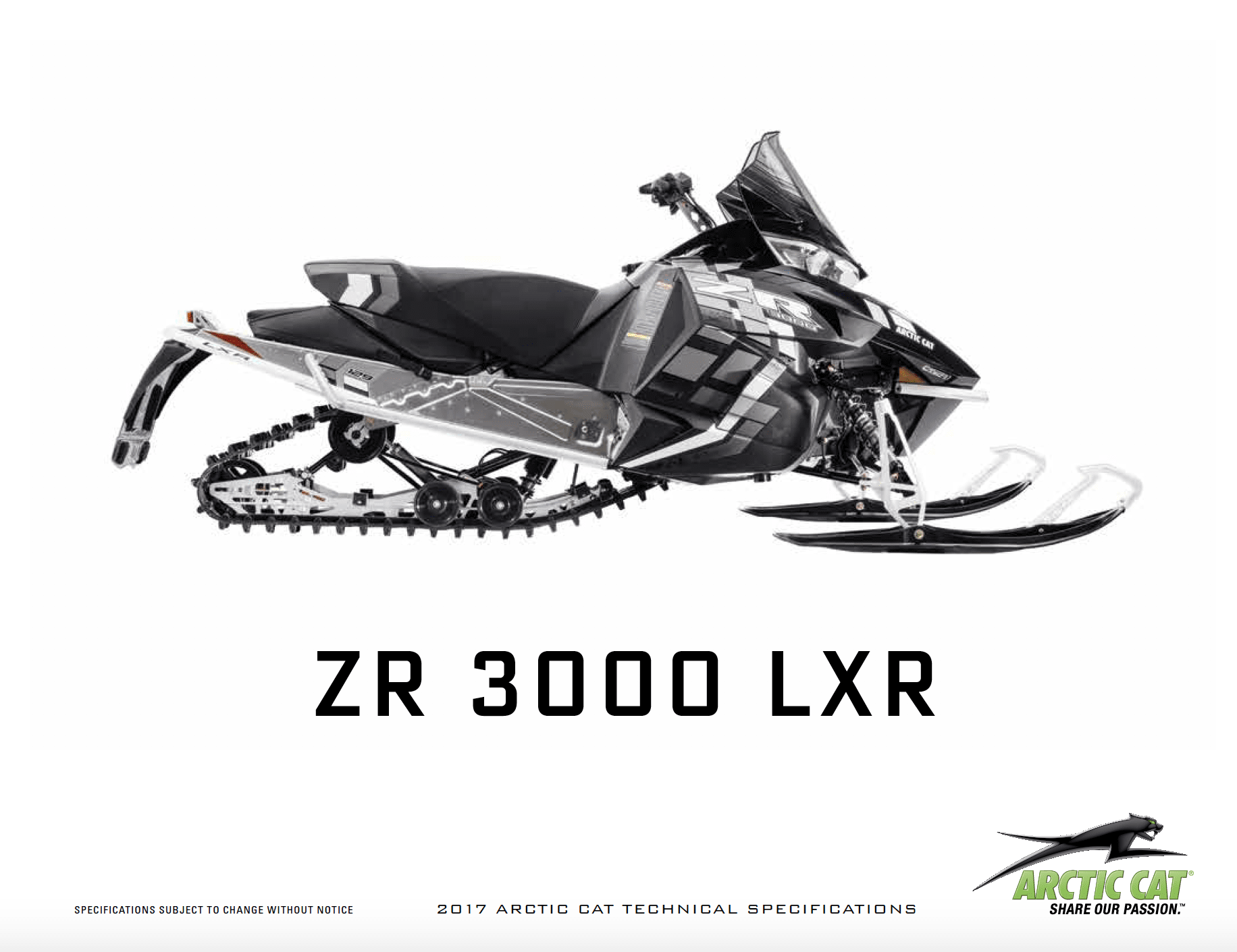 2017 ARCTIC CAT ZR 3000 LXR MEDIA KIT PDF - ArcticInsider