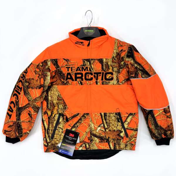 Arctic Cat Youth Arctic Sno Camo Jacket - Orange - ArcticInsider